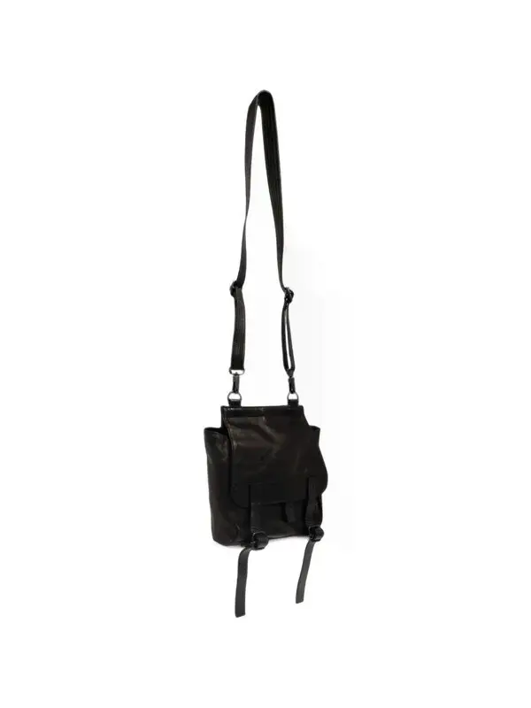 Yohji Yamamoto Buckle-detail Leather Shoulder Bag