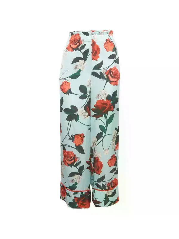 Alice + Olivia Elba Wide-leg Trousers - Blue
