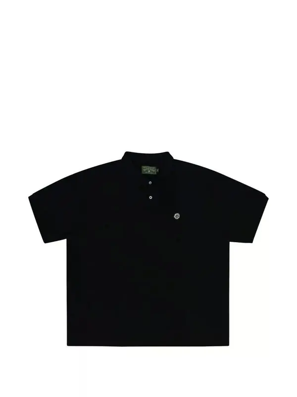DENIM TEARS Peace Wreath Polo Shirt - Black