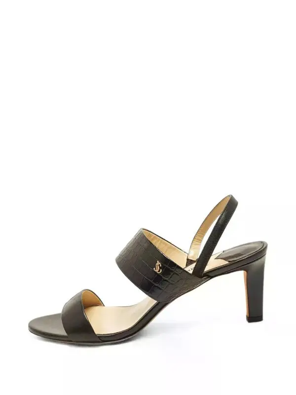 JIMMY CHOO Salise Crocodile-effect Sandals