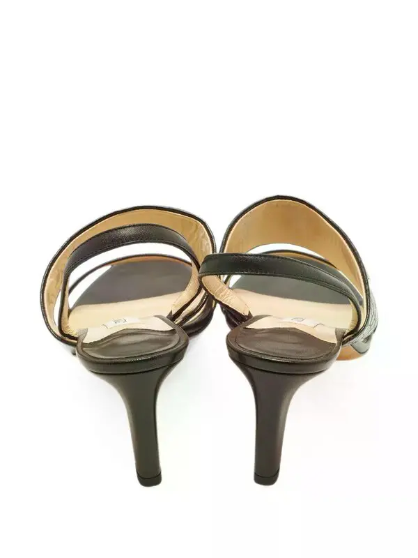 JIMMY CHOO Salise Crocodile-effect Sandals