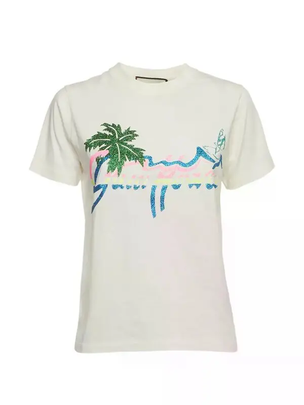 Gucci Printed Short-sleeve T-shirt - White