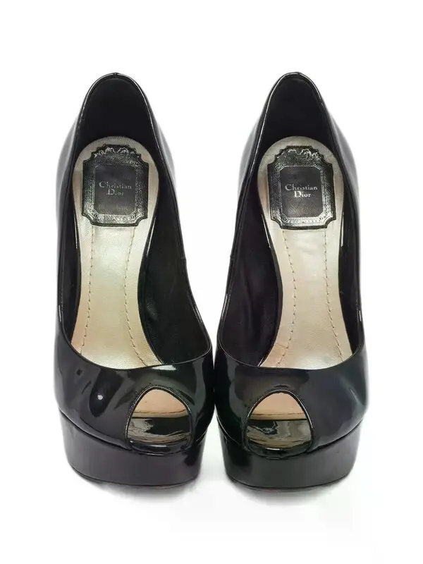 Dior Cannage Peep-toe Pumps
