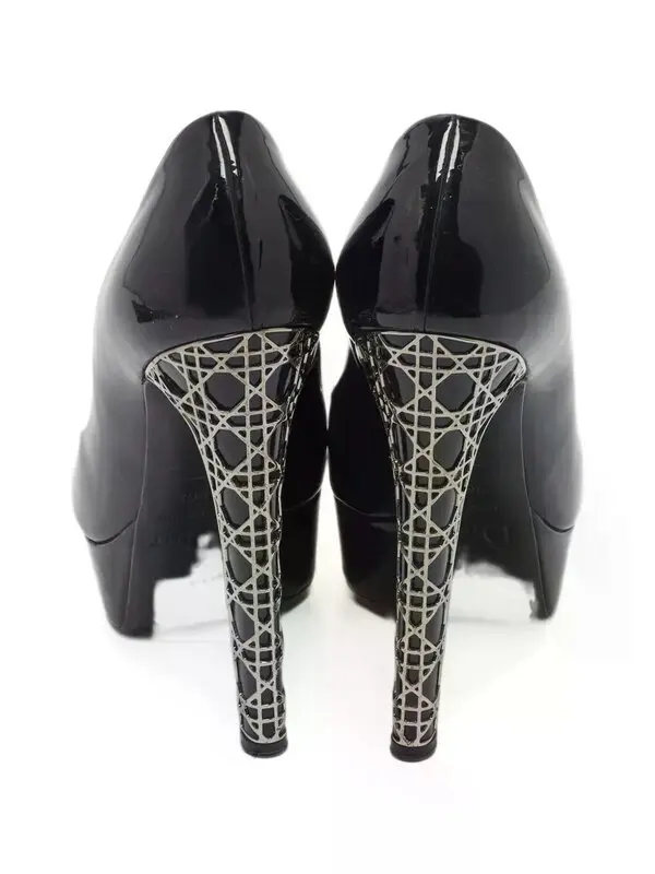Dior Cannage Peep-toe Pumps