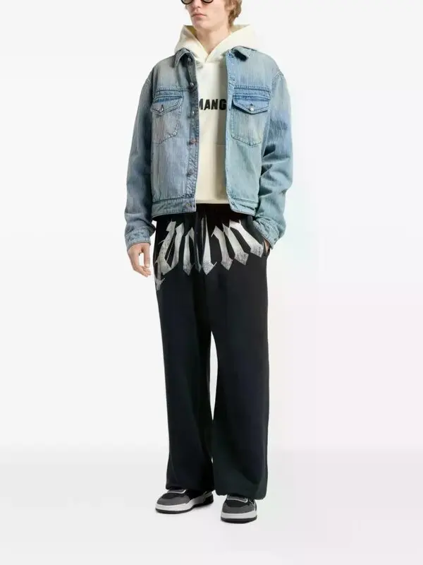 Palm Angels Big Waist Logo Sweatpants