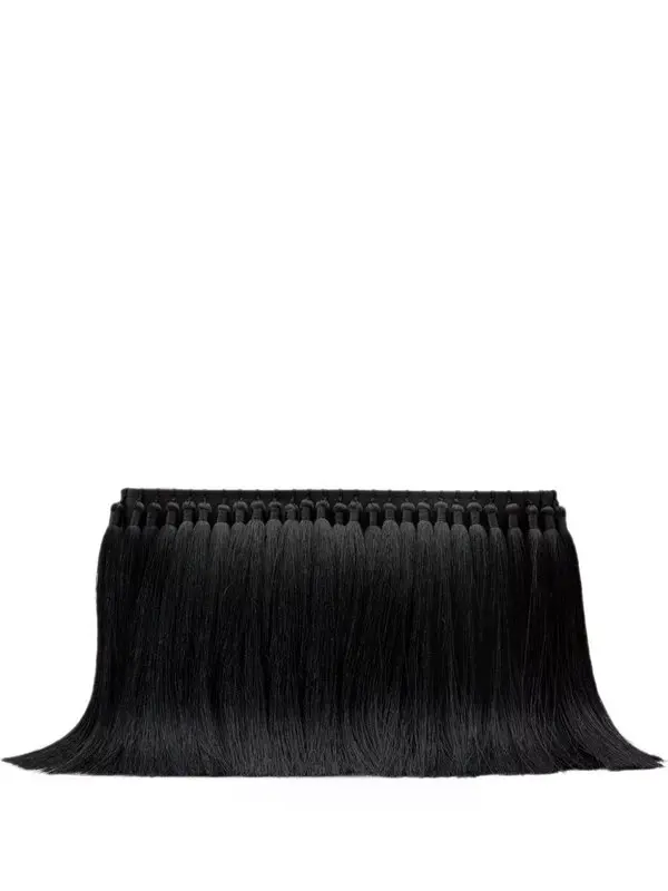 SIMONMILLER Tassel Boxy Clutch Bag - Black