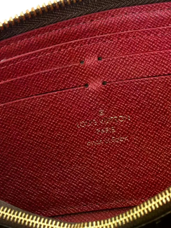 LOUIS VUITTON Clemence Wallet Monogram Canvas Small Wallets