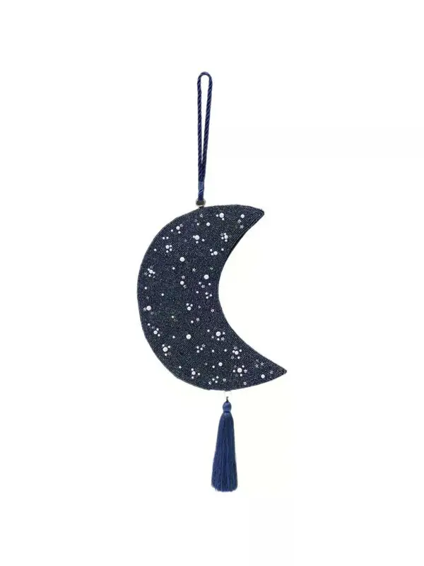 SIMONMILLER Beaded Crescent Wristlet Bag - Blue