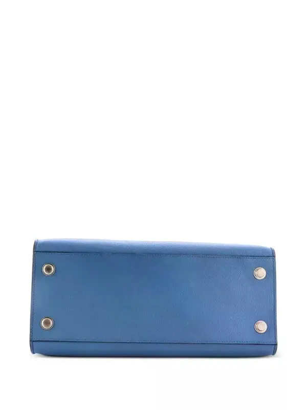 LOUIS VUITTON City Steamer Handbag Leather Tote Bag - Blue