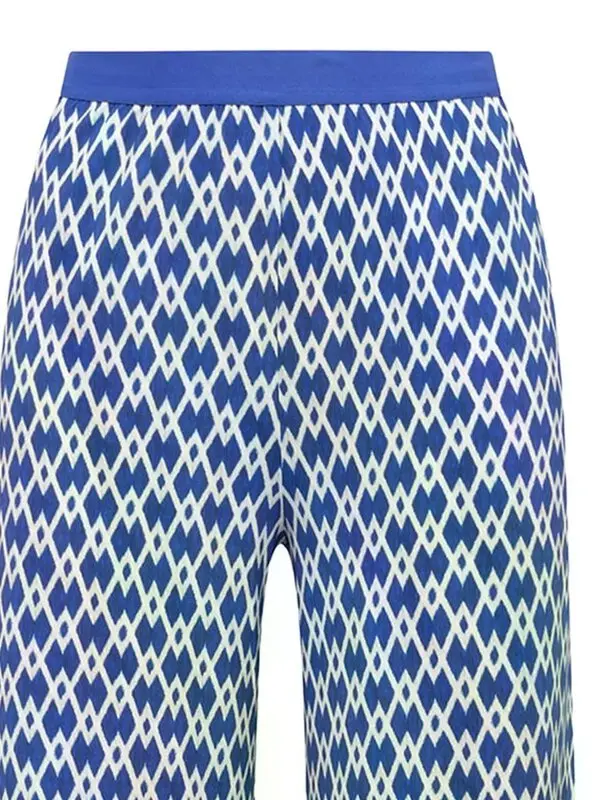 Malìparmi Diamond Glow Geometric-print Trousers