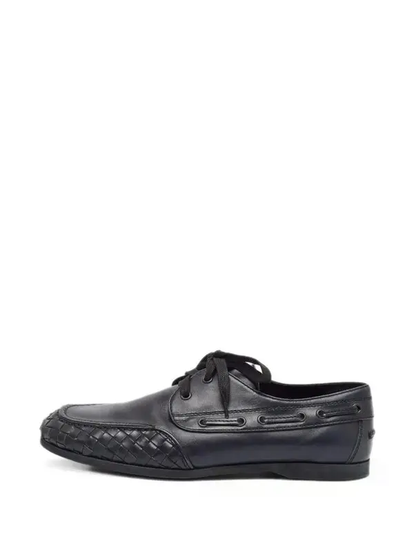 Bottega Veneta Intrecciato Leather Derby Shoes