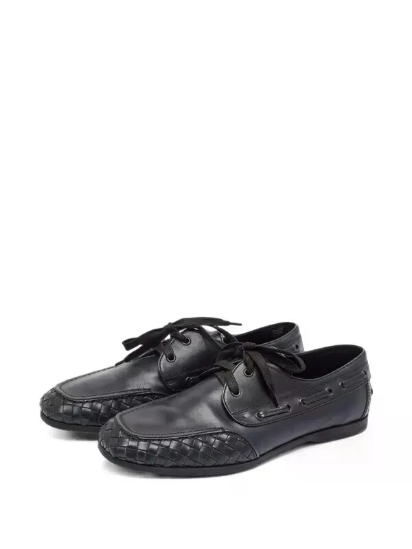 Bottega Veneta Intrecciato Leather Derby Shoes