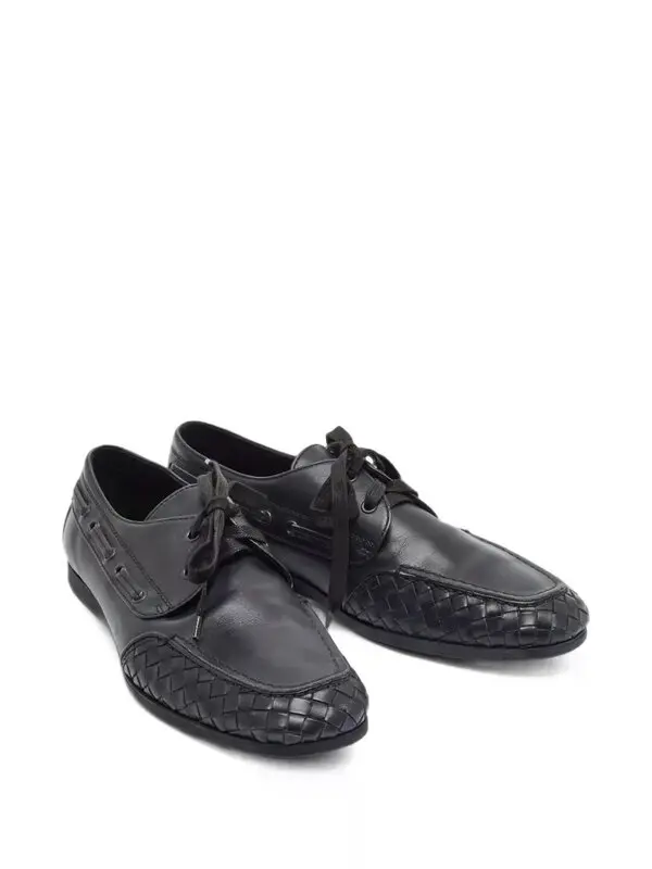 Bottega Veneta Intrecciato Leather Derby Shoes