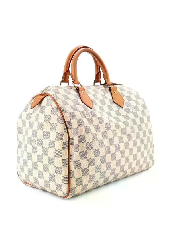 LOUIS VUITTON Damier Satchel Handbag - White