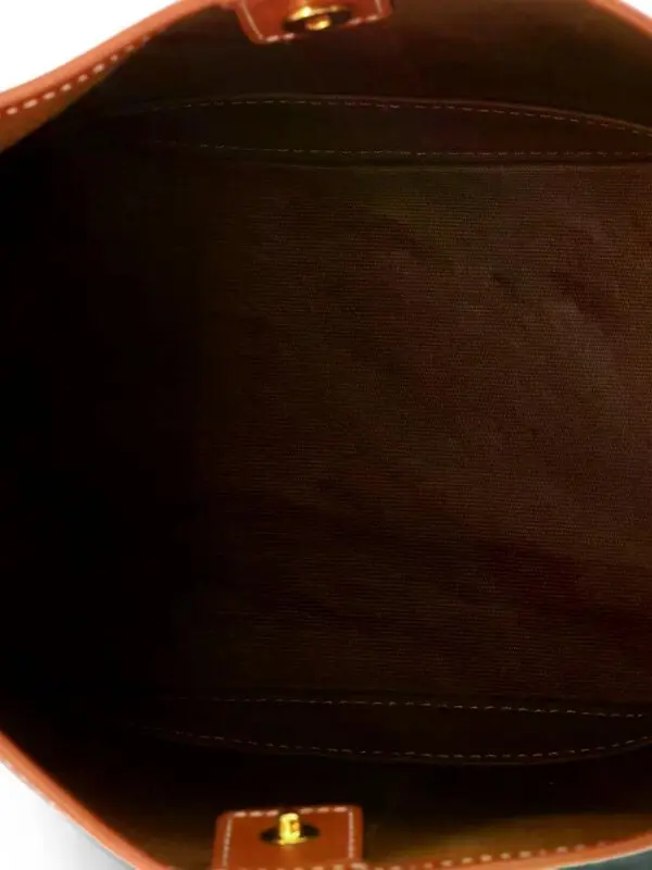 Celine Triomphe Coated Canvas Small Bucket Bag