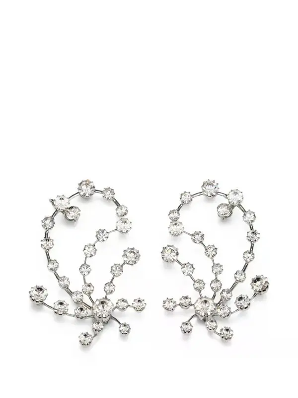 Magda Butrym Crystal-embellished Branching Earrings - Silver