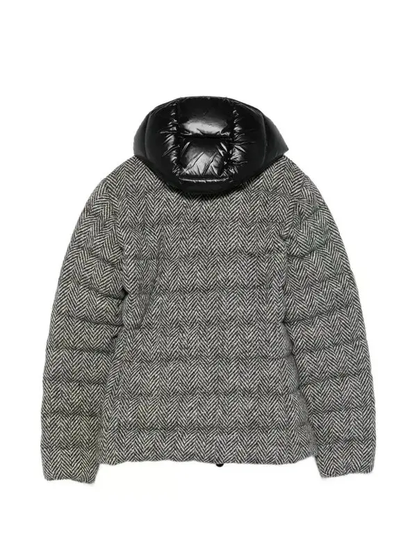 Moncler Herringbone Puffer Jacket - Grey