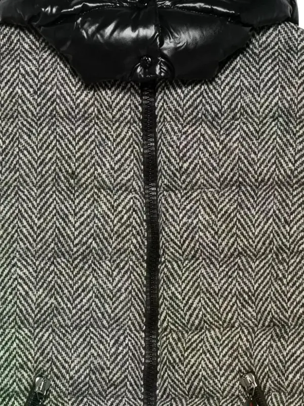 Moncler Herringbone Puffer Jacket - Grey