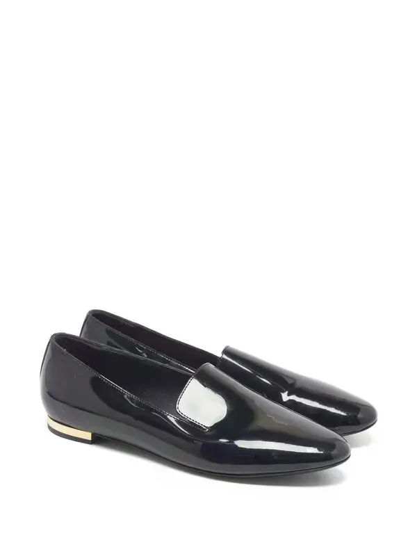 Burberry Pointed-toe Leather Loafers - Black