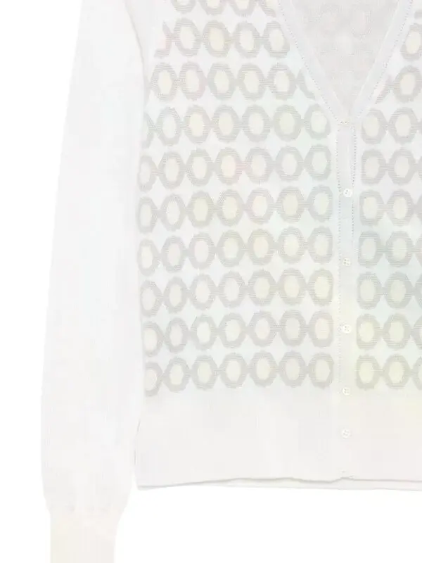 John Galliano 2000s Geometric-pattern Cardigan