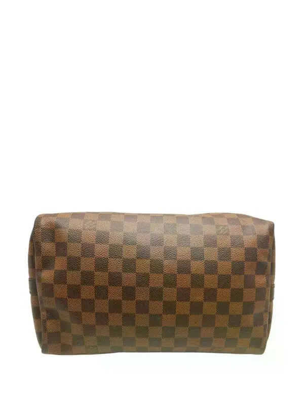LOUIS VUITTON Damier Ebene Speedy Bandouliere 30 Satchel - Brown