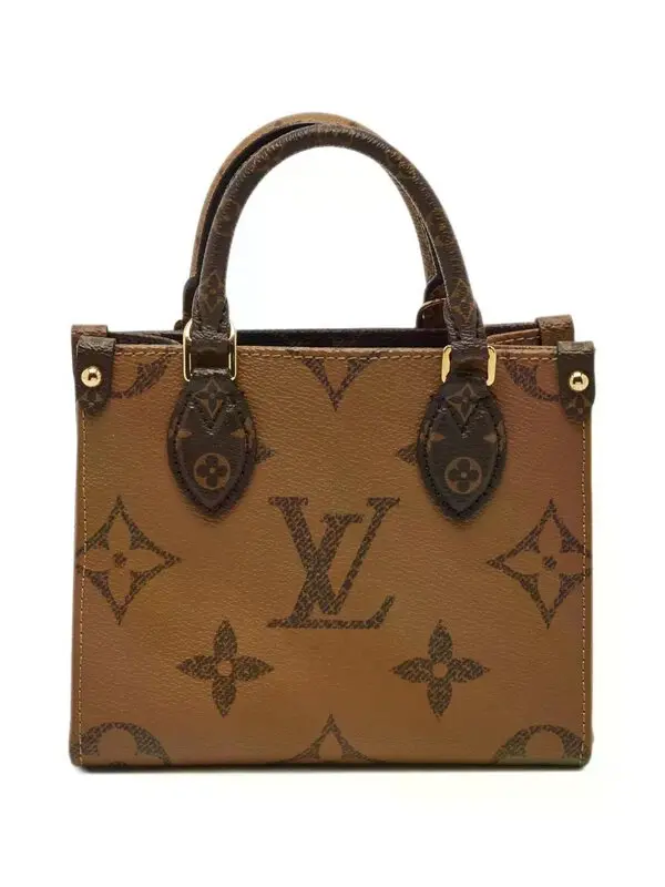 LOUIS VUITTON Monogram Giant Reverse Canvas Onthego Tote Bag