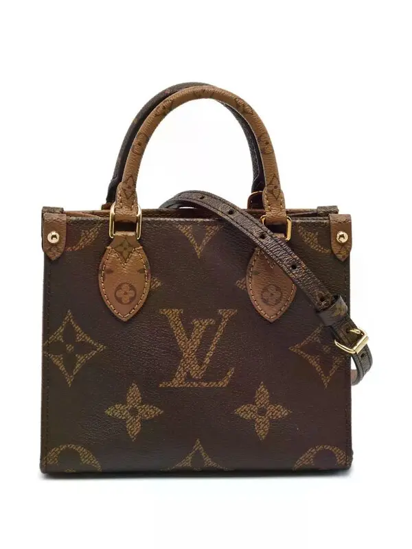 LOUIS VUITTON Monogram Giant Reverse Canvas Onthego Tote Bag - Brown