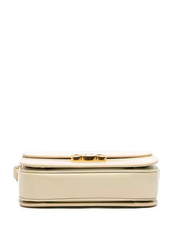 Celine Classique Shiny Calfskin Triomphe Crossbody Bag - Neutrals