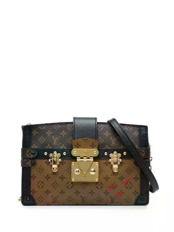 LOUIS VUITTON 2000-2026 Monogram Reverse Trunk Clutch Crossbody Bag