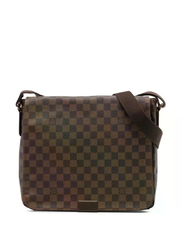LOUIS VUITTON Damier Ebene Canvas District Mm Crossbody Bag