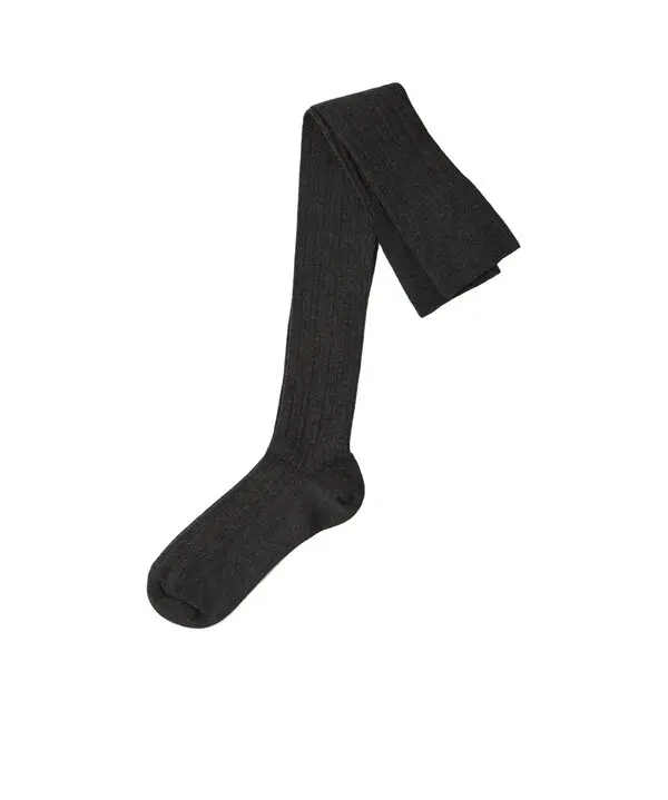 Brunello Cucinelli Stretch Cashmere Rib Knit Socks