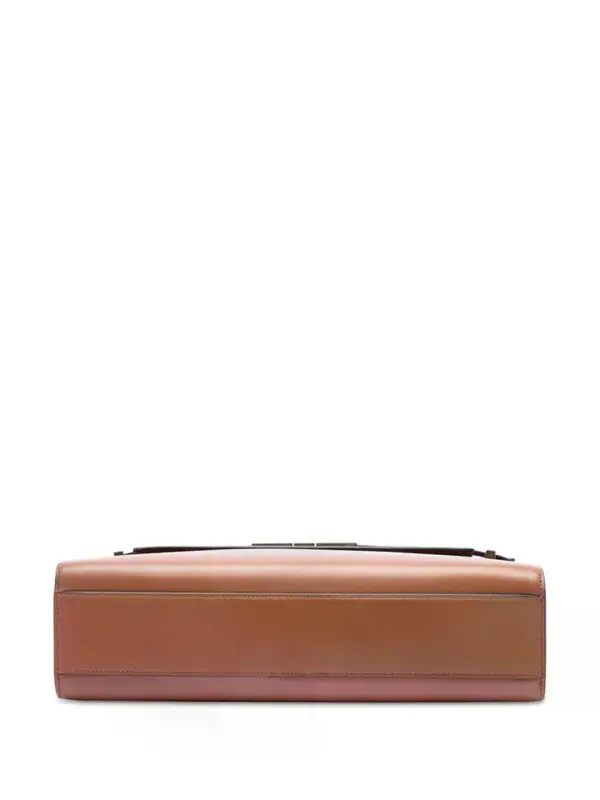 Saint Laurent Smooth Calfskin Manhattan Shoulder Bag - Brown