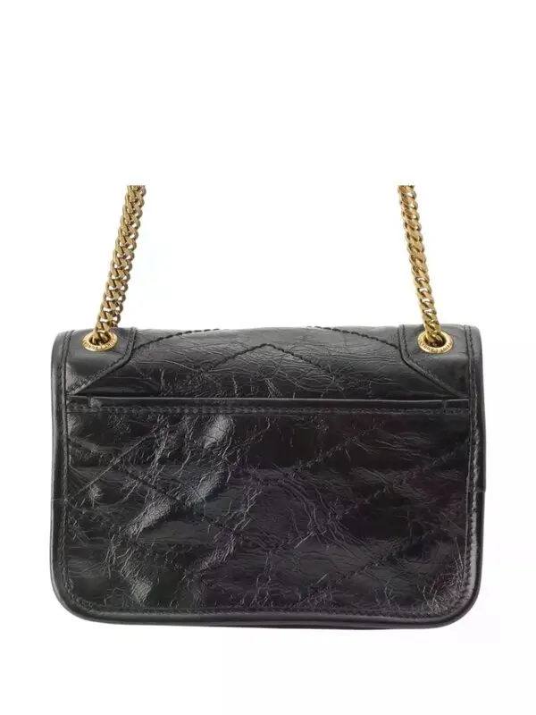 Saint Laurent 2013-2026 Mini Crinkled Calfskin Niki Shoulder Bag