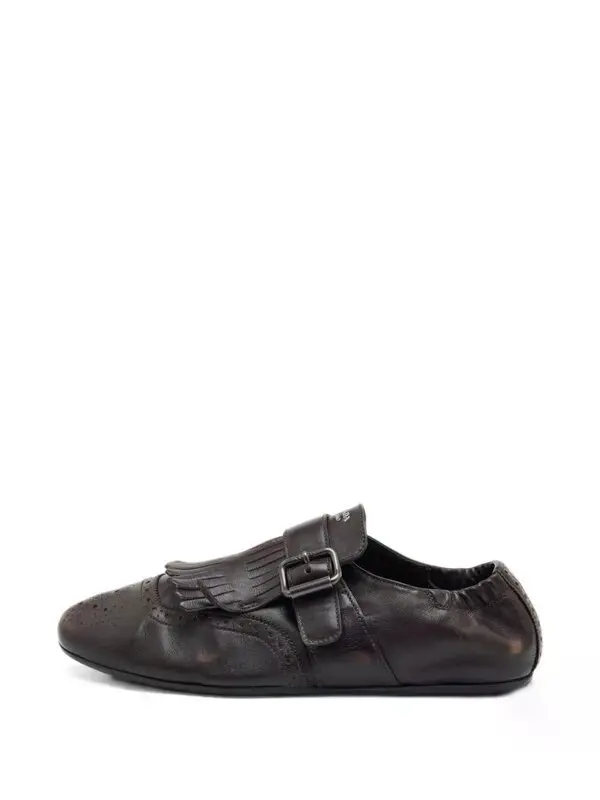 Prada Shuffle Fringed Monk Shoes