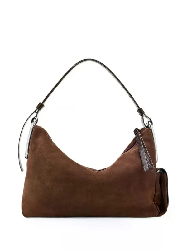 Marc Jacobs Scene Large Shoulder Bag In Suede - Brown