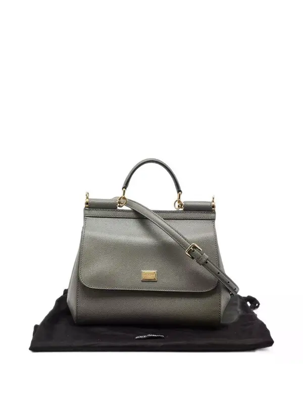 Dolce & Gabbana Miss Sicily Top Handle Bag - Grey