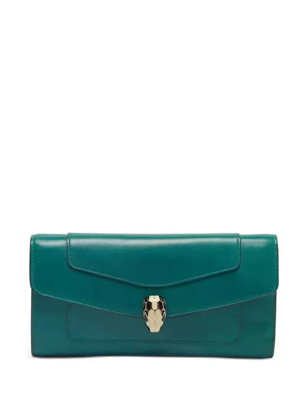 BVLGARI Serpenti Forever Continental Wallet - Green