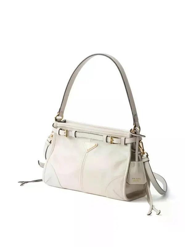 Prada Bonnie Small Leather Handbag - White