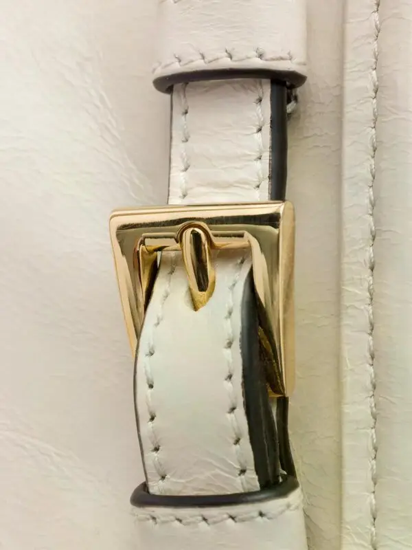 Prada Bonnie Small Leather Handbag - White