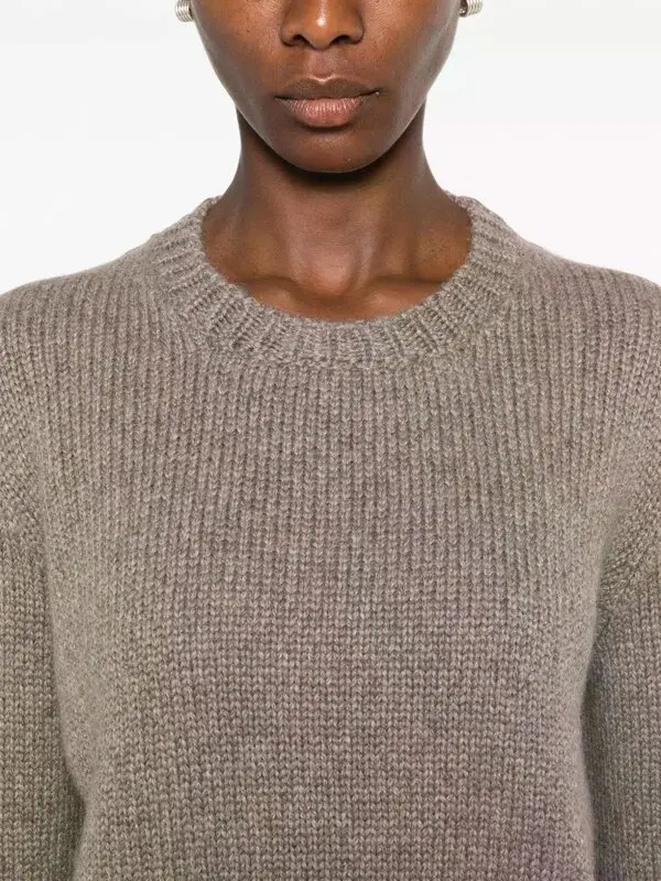 THE ROW Ribbed-knit Crew-neck Pullover