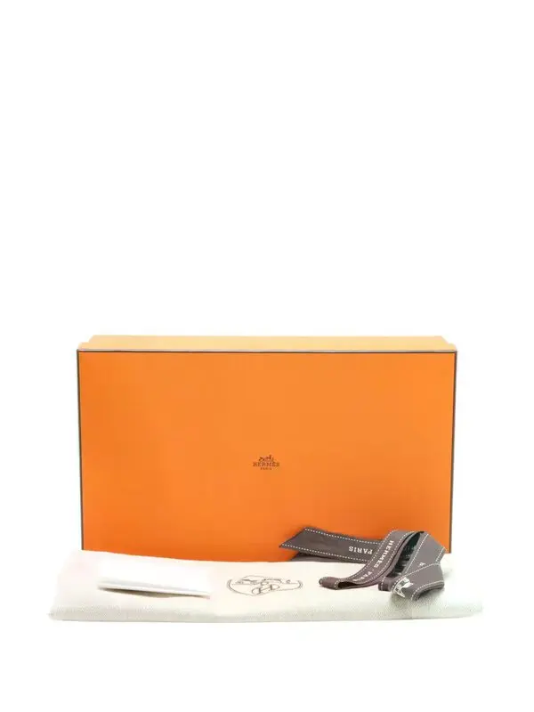 Hermès Clemence And Swift In The Loop 18 Handbag - Brown