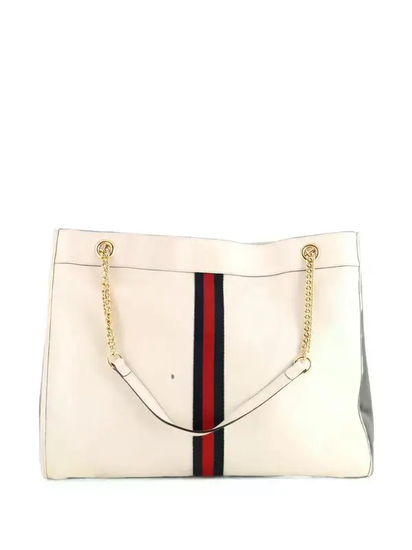 Gucci Rajah Chain Leather Large Tote Bag
