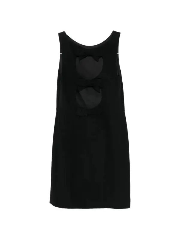 Moschino 2000s Bow-detail Cut-out Mini Dress