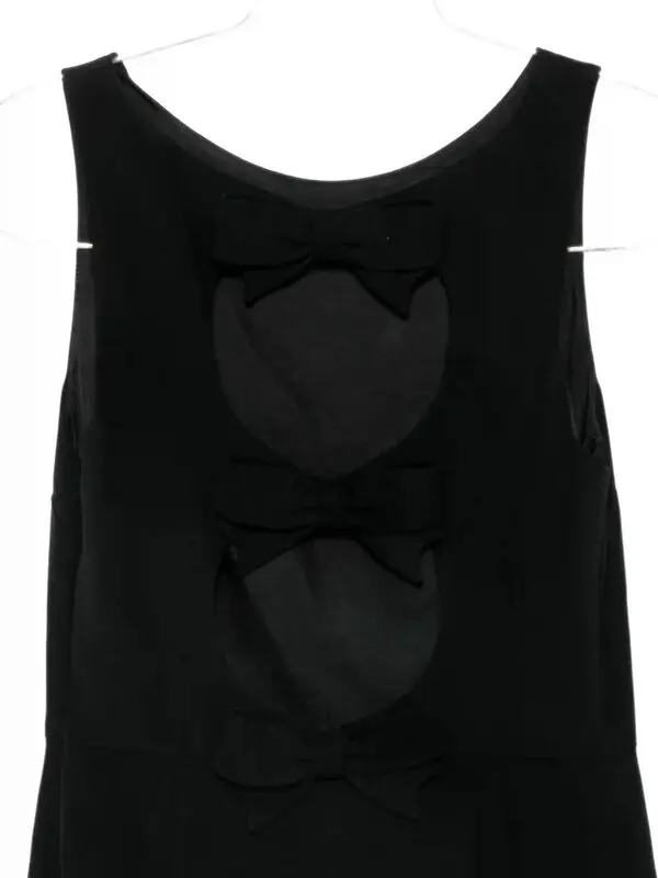 Moschino 2000s Bow-detail Cut-out Mini Dress