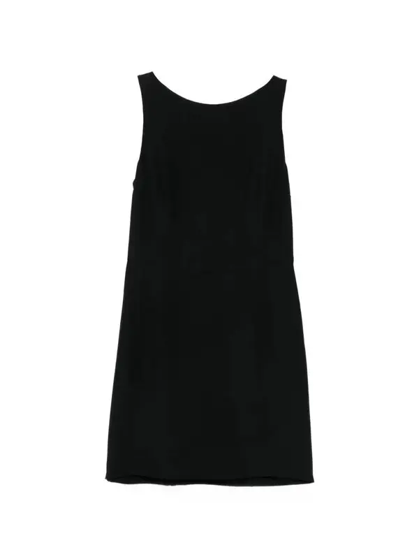 Moschino 2000s Bow-detail Cut-out Mini Dress - Black
