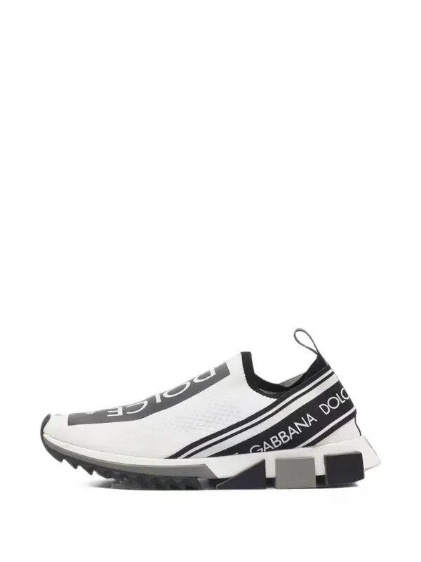 Dolce & Gabbana Sorrento Logo-print Sneakers - White