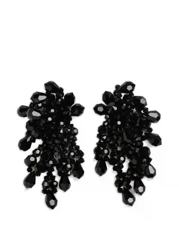 Simone Rocha Wilted Chandelier Earrings - Black