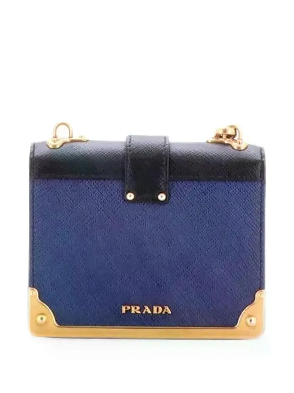 Prada Cahier Embellished Leather Micro Crossbody Bag