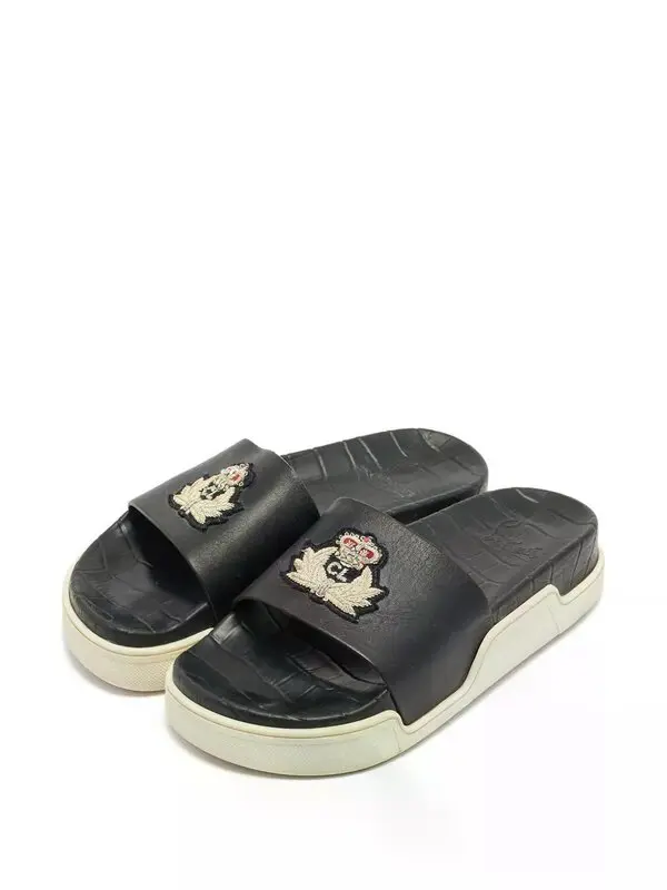 CHRISTIAN LOUBOUTIN Croc-effect Leather Sandals