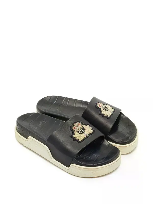 CHRISTIAN LOUBOUTIN Croc-effect Leather Sandals